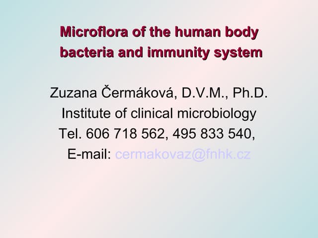 Normal Microflora of Human body | PPTX