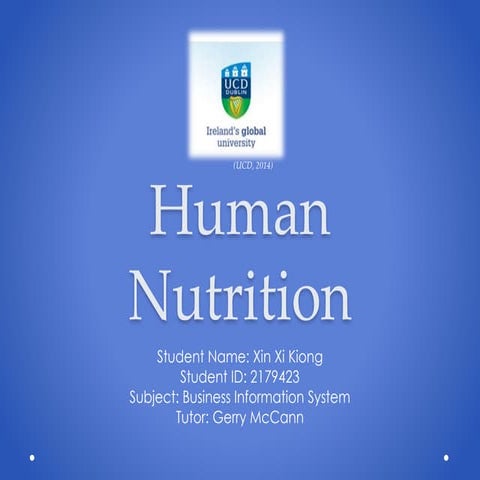 Human nutrition | PPT