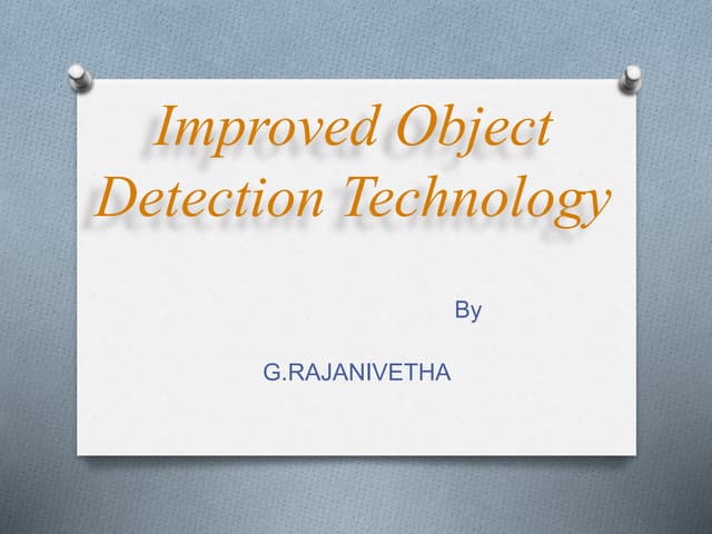 Human Object Detection Ppt