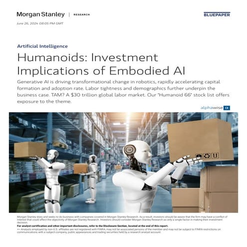 Humanoids: Investment Implications of Embodied AI | PDF