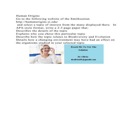 Human OriginsGo to the following website of the Smithsonian http.docx