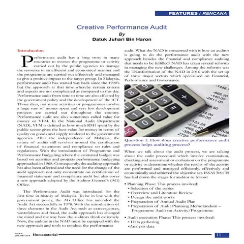 Creative Performance Audit | PDF | Business Accounting & Finance | Business