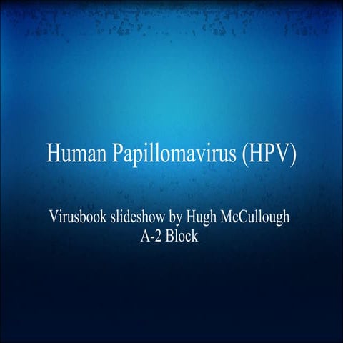Human papillomavirus hpv_ (1) | PPT