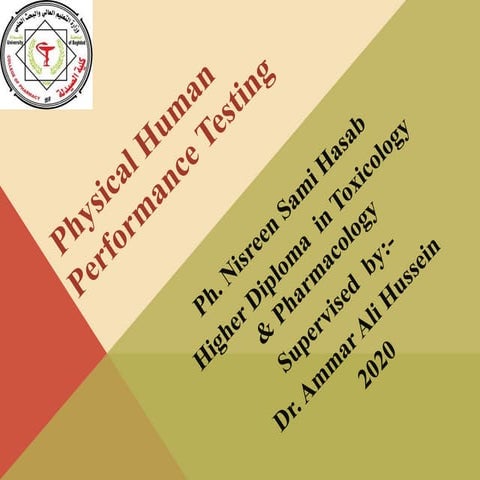 Human performance testing | PDF