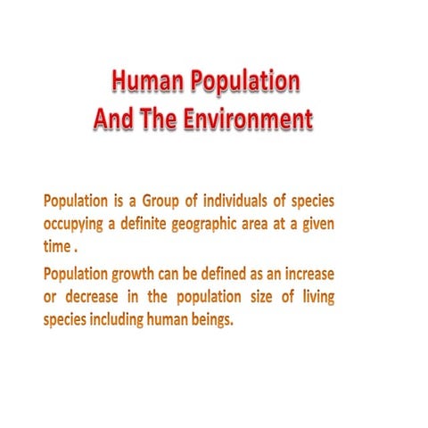 Human pollution & environment | PPTX