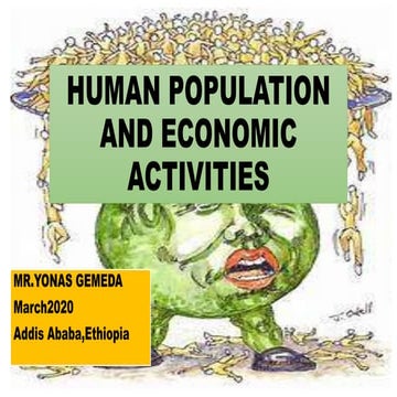 Human population and economic activities | PPTX