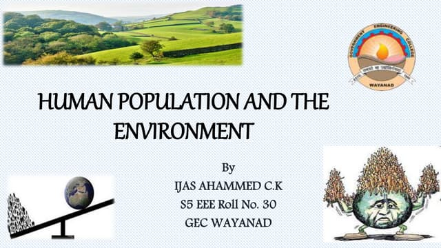 Population and environment | PPTX