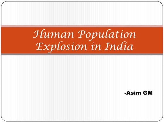 Population explosion | PPT
