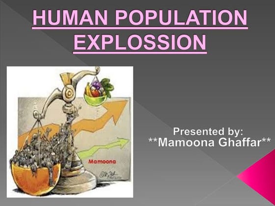 Population explosion | PPTX