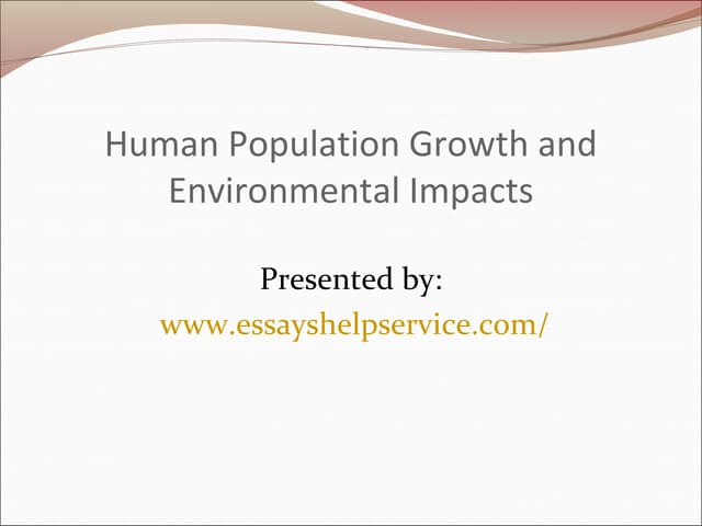 Population and environment | PPTX