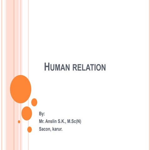 Human relation | PPTX