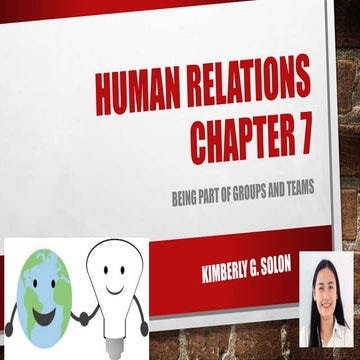 Human relations chapter 7 | PPTX
