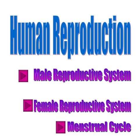 Human reproduction2012 | PPT