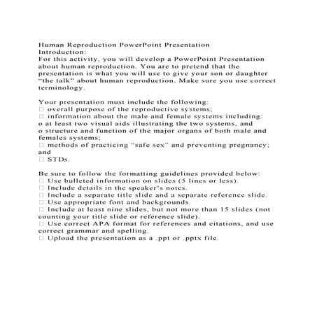 Human Reproduction Powerpoint Presentation Introduction For Tdocx