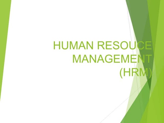 Path to a career in human resources management | DOCX