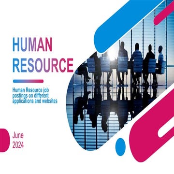 Human Resource job posting on different sites and apps | PPTX | Human ...