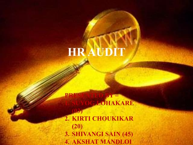 HR Audit. | PPT | Human Resources | Business