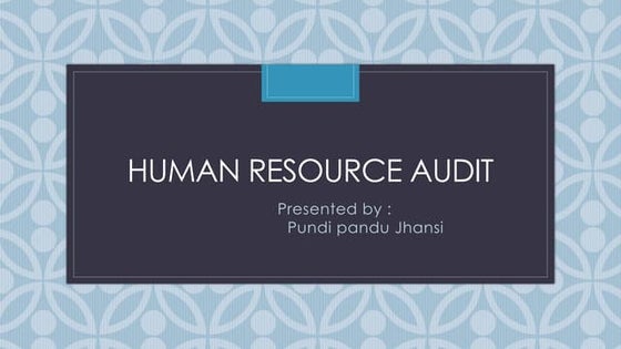 HR Audit. | PPT