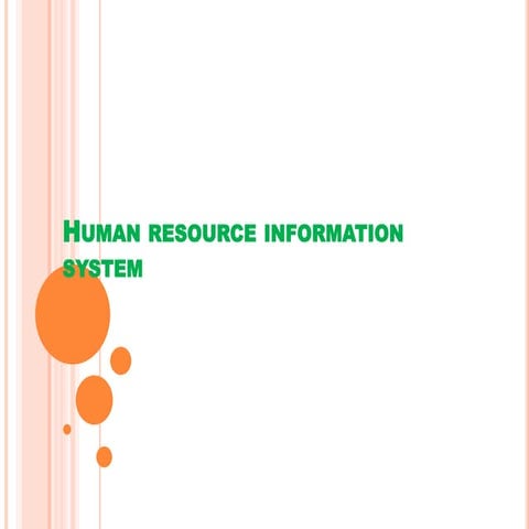 Human resource information system HIRS | PPTX