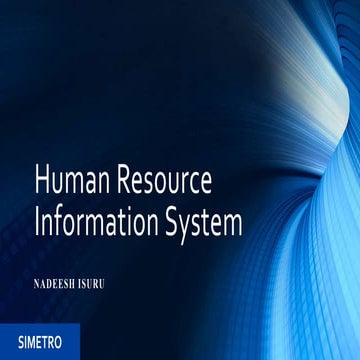 Human Resource Information System | PPT
