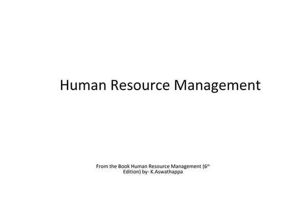 Assignment on Human Resource Management | PDF