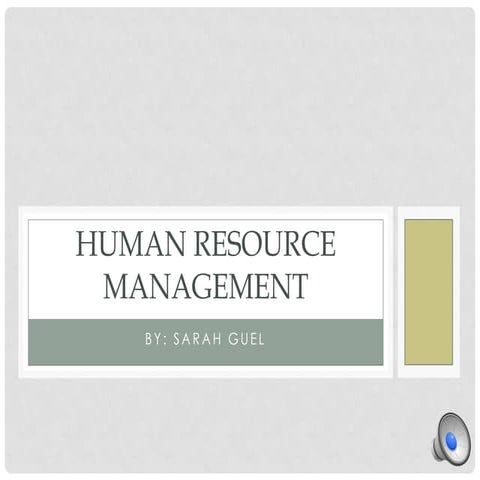 Navigating the Dynamic Landscape of Human Resource Management | PPTX