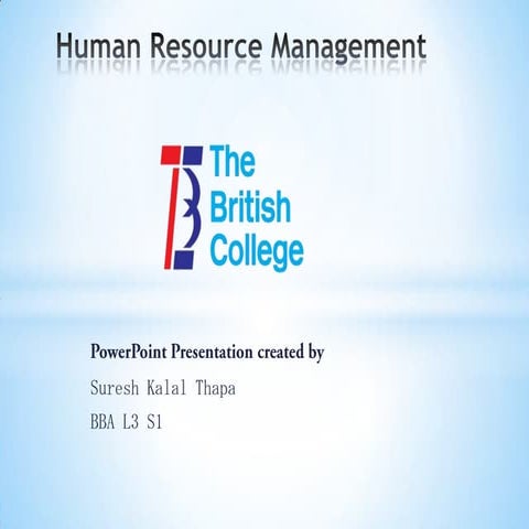 Human resource management | PPT