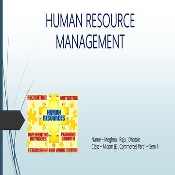 Human resource management | PPTX