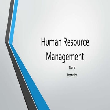 Human Resource Management | PPT