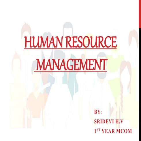 Human resource management | PPTX