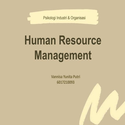 Human Resource Management (HRM) | PPTX