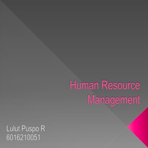 Human Resource & Human Capital Management | PDF