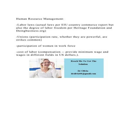 Human Resource Management-Labor laws (actual laws per EIU cou | PDF