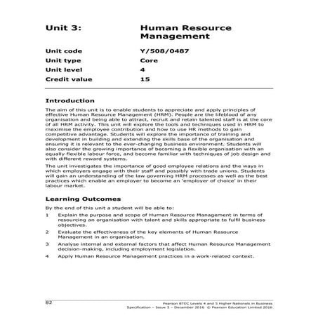 Comprehensive Guide to Human Resource Management for Business Success | PDF