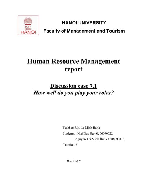Mba Human Resource Management | PDF