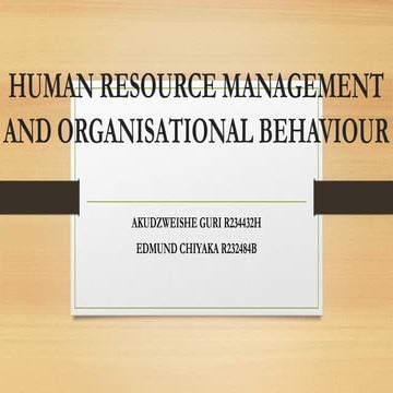 HUMAN RESOURCE MANAGEMENT AND ORGANISATIONAL BEHAVIOUR.pptx