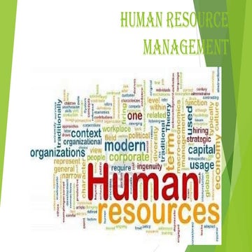 Human resource management assignment | PPT
