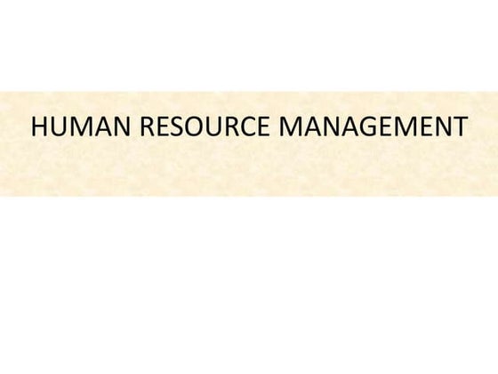 Assignment on Human Resource Management | PDF | Human Resources | Business