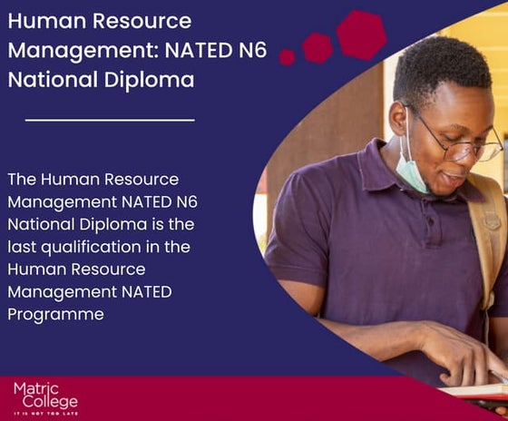 Human Resource Management NATED N6 National Certificate | PPT
