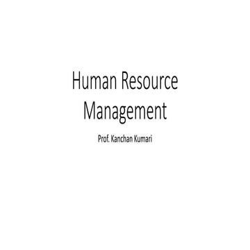Introduction to Human Resource Management | PPTX