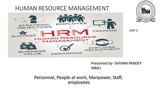 Human resource management ppt | PPTX