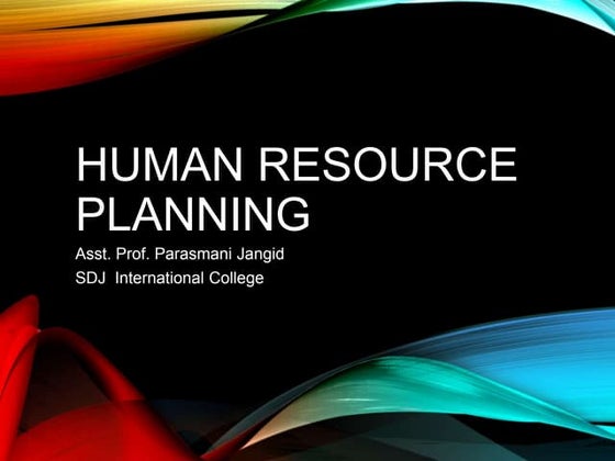 Human Resource Planning | PPT