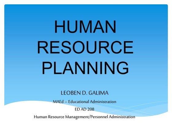 Forecasting HR demand and supply | PPTX | Human Resources | Business