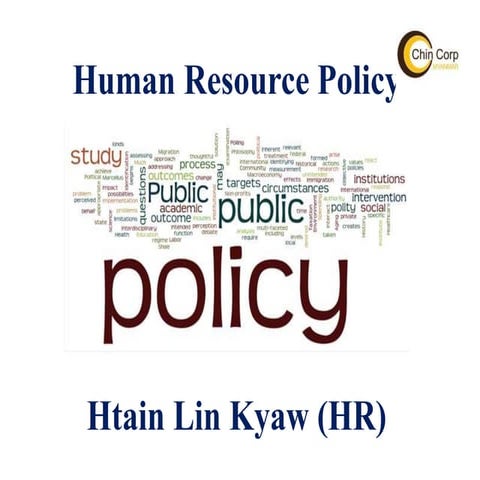 Human resource policy | PPTX