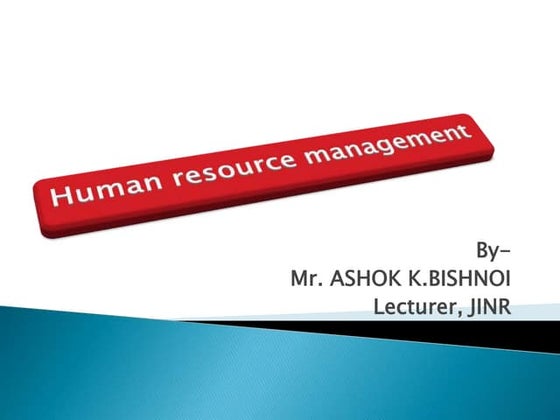Human resource management ppt | PPT