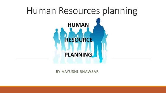 HUMAN RESOURCE FORECASTING IN HUMAN RESOURCE PLANNING.pptx