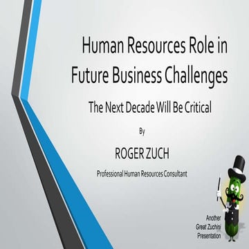 Human Resources Role in Future Business Challenges | PPT