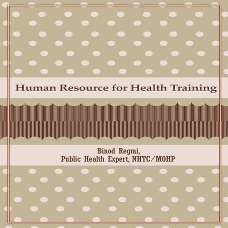 Unit 1 - Human Resource Training Part 1 (BPH306.4 - TCD) | PDF