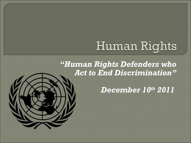 Ppt on human rights | PPTX