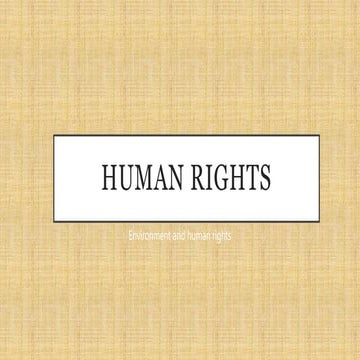 environment and human rights | PPTX
